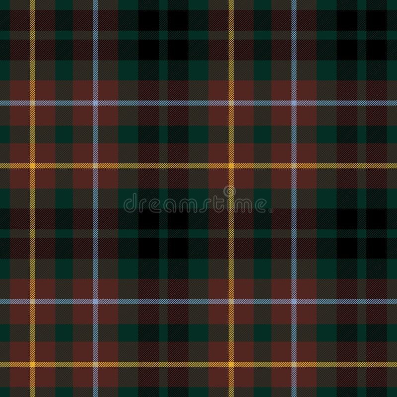 Buchanan Hunting Modern Tartan Seamless Pattern Stock Illustration ...