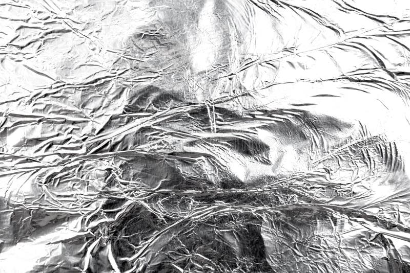 Foil Texture. Background of Crumpled Foil Closeup Stock Image - Image ...