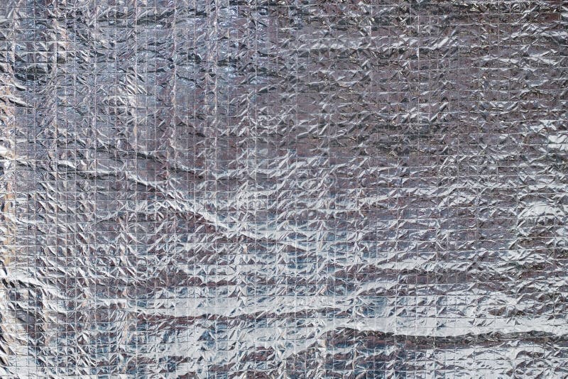 Shiny Foil Surface with Fine Square Texture Surface in Small Dents ...