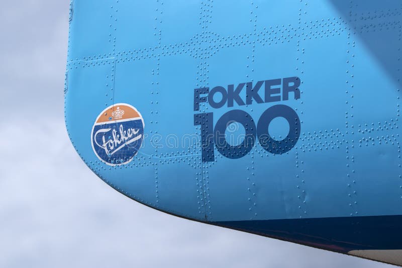 Fokker 100 Airplane at Schiphol Airport the Netherlands 29-8-2024 ...