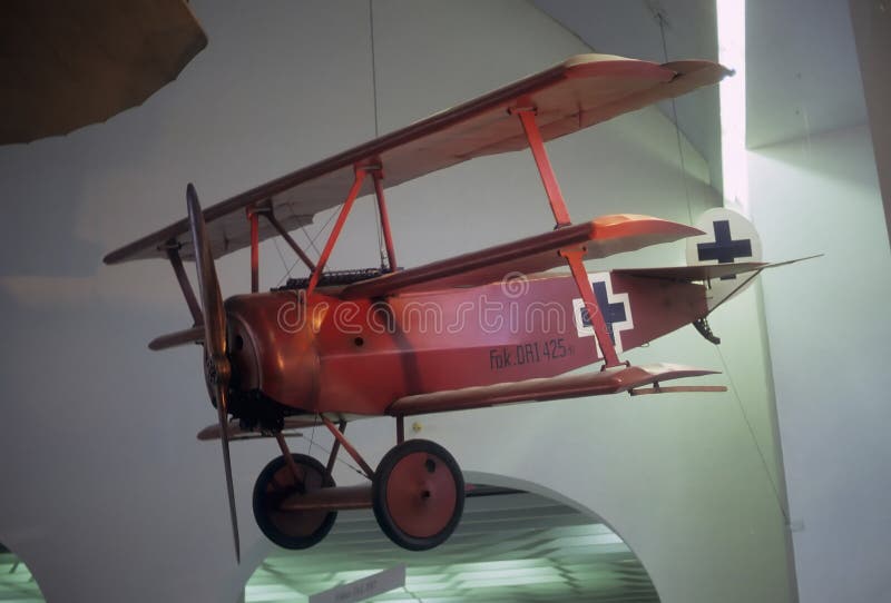 De Ventilator Van De Rode Baron Richthofen Met Zijn Fiets , Gemaakt Als ...