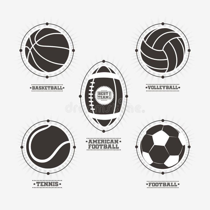 Folâtre Des Logos De Boules, Emblème Illustration de Vecteur ...