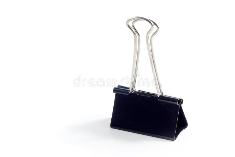 Fold back clips stock photo. Image of paper, black, back - 190011184