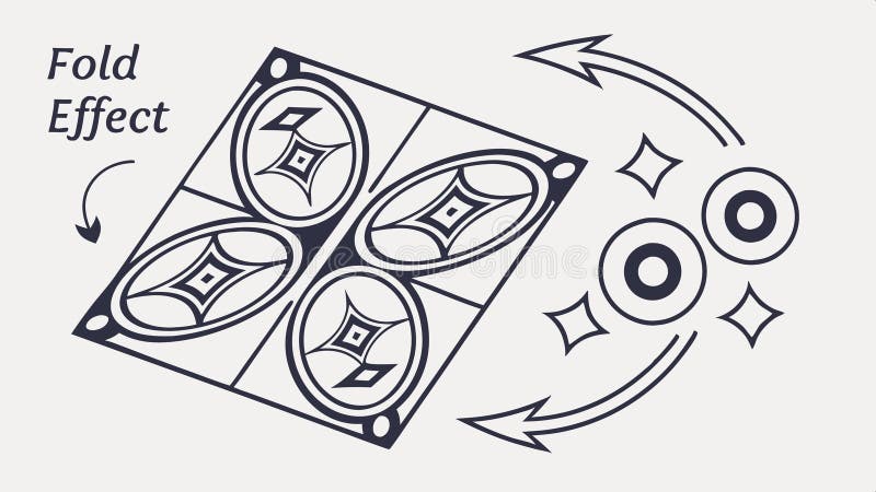 Fold Effect Icon Design, Geometric Shapes and Abstract Symbol Vector ...
