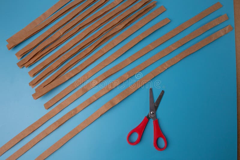 Fold a Strip of Paper in Half Lengthwise Stock Image - Image of consept ...