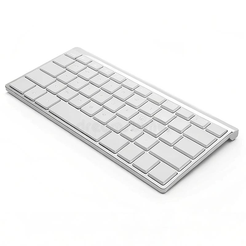 Foldable Bluetooth Keyboard on White Background Stock Illustration ...