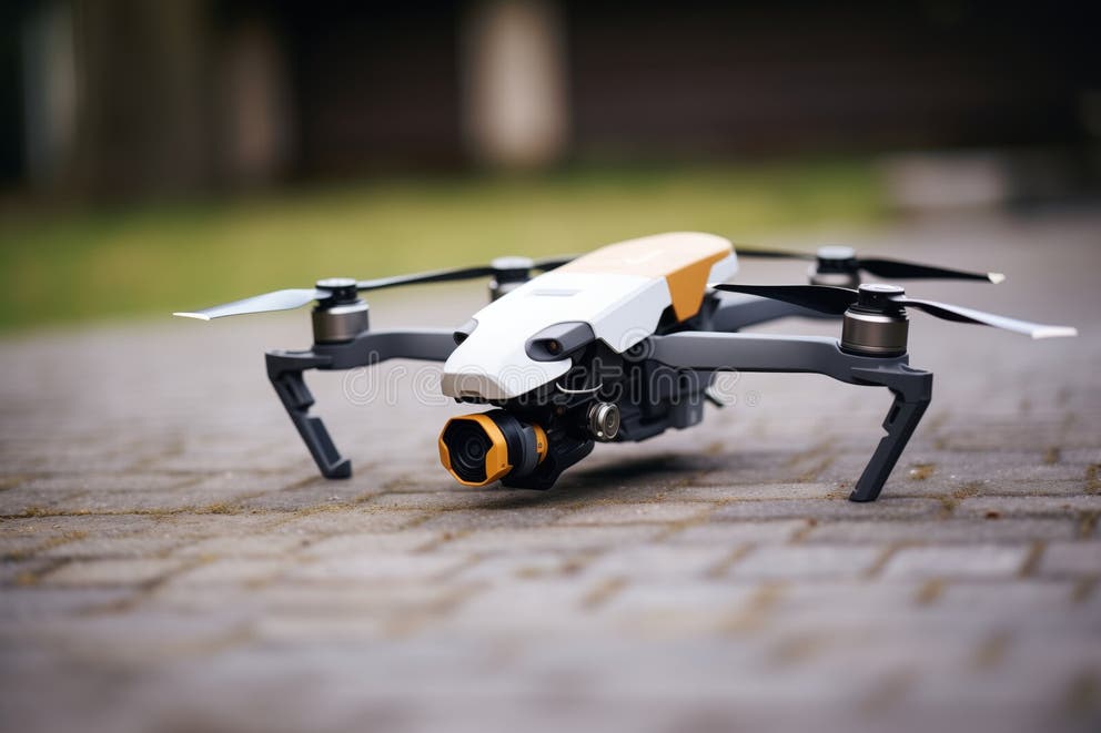 Foldable Compact Drone Ready for Flight Stock Photo - Image of drone ...