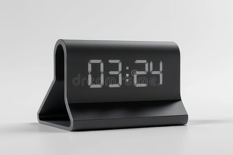Foldable Desk Clock Design stock illustration. Illustration of ...