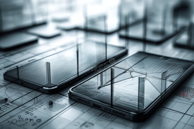 Foldable Dual-Screen Smartphone Showcases Innovative Design Against a ...