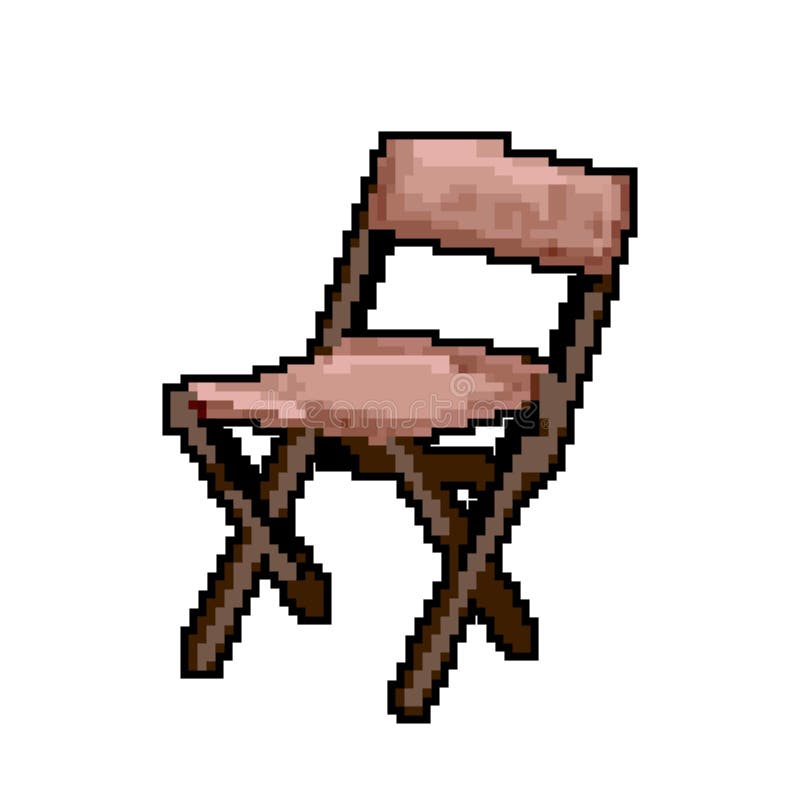 Foldable Folding Chair Game Pixel Art Vector Illustration Stock Vector ... Foldable Folding Chair Game Pixel Art Vector Illustration Stock Vector ...