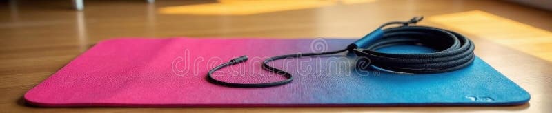 Foldable Jump Rope Mini Exercise Mat, Perfect for Anywhere Workouts ...