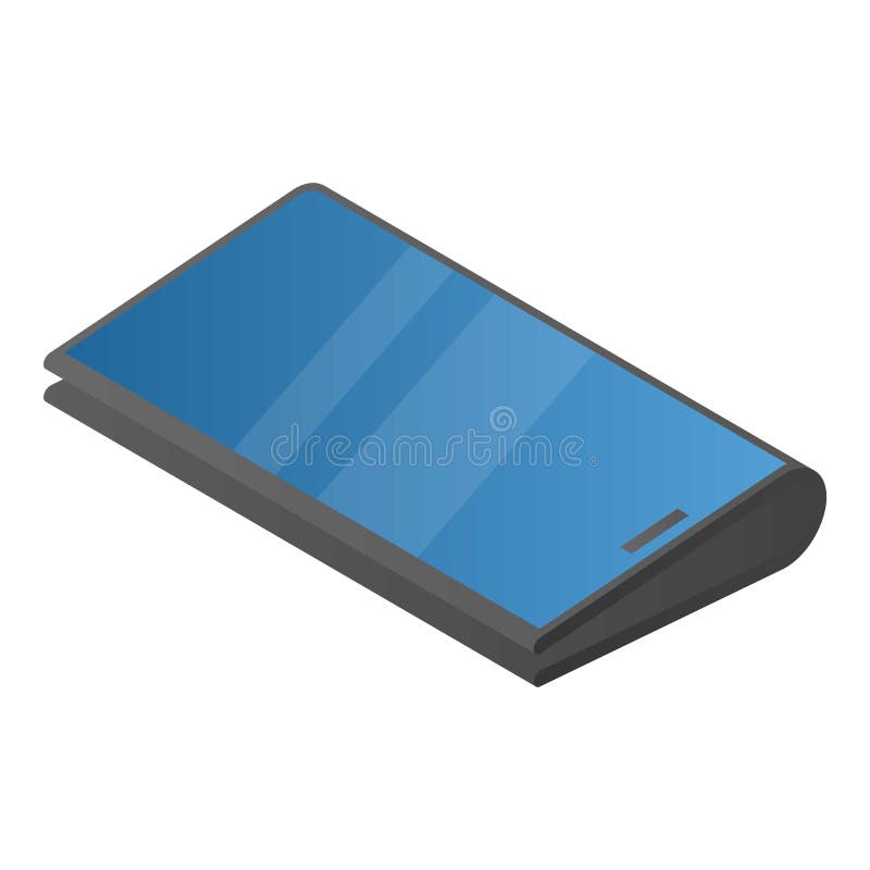 Foldable Modern Smartphone Icon, Isometric Style Stock Vector ...