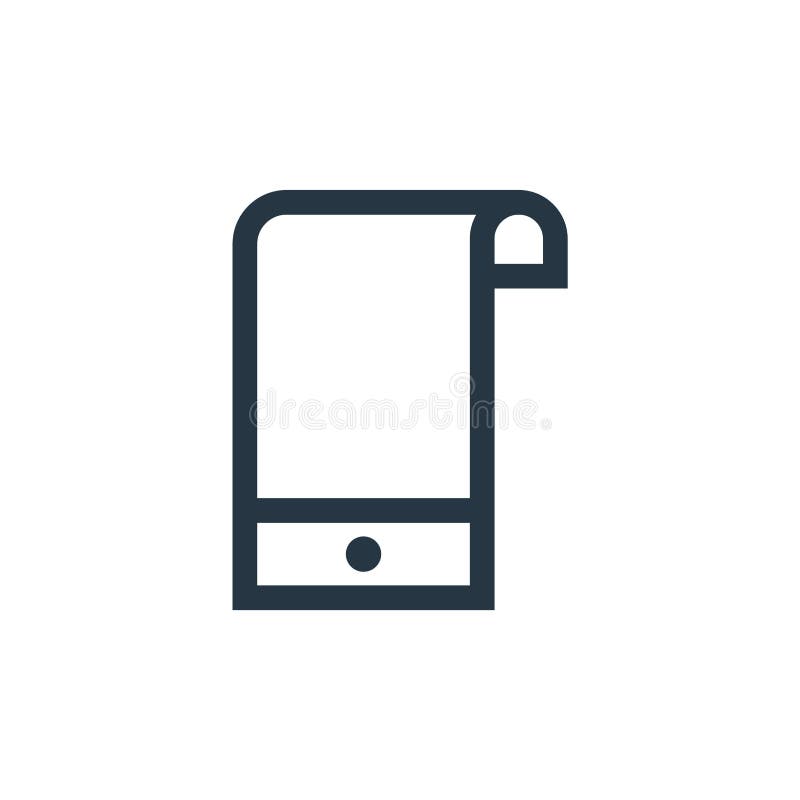 Foldable Phone Icon Vector from Futuristic Technology Concept. Thin ...