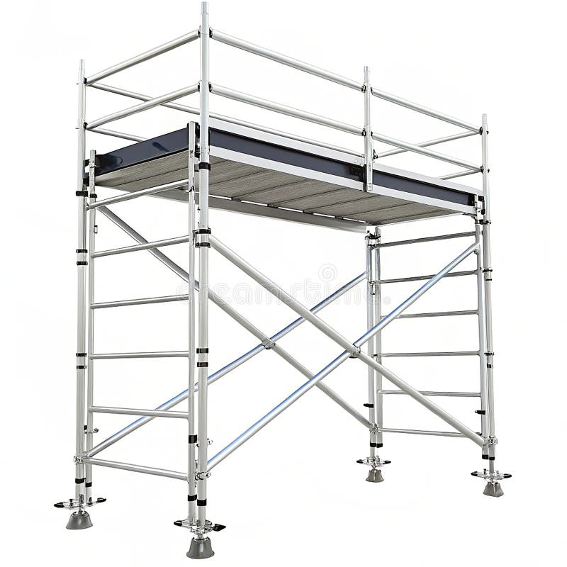 Foldable Scaffold for Working at Height Stock Illustration ...