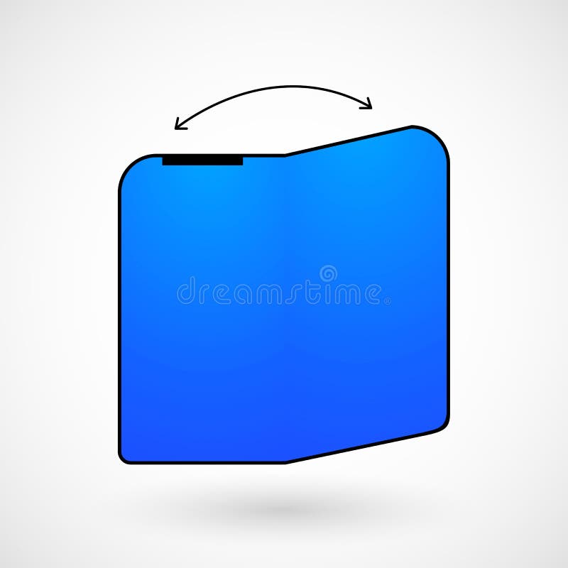 Foldable Screen Smartphone, Vector Stock Vector - Illustration of ...