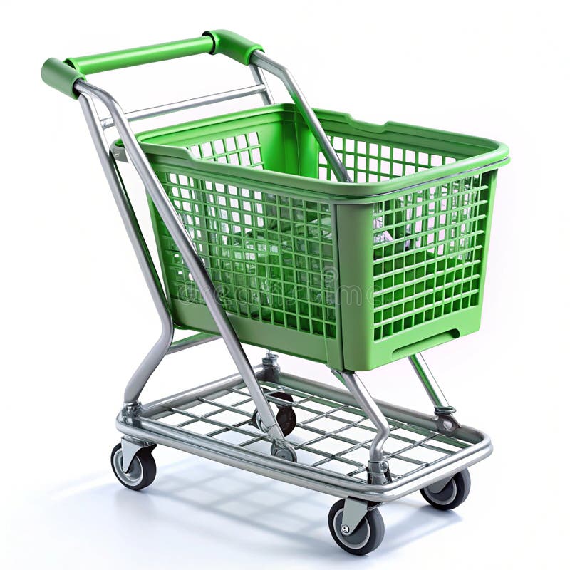 Foldable Shopping Cart with Recycled Plastic Stock Illustration ...