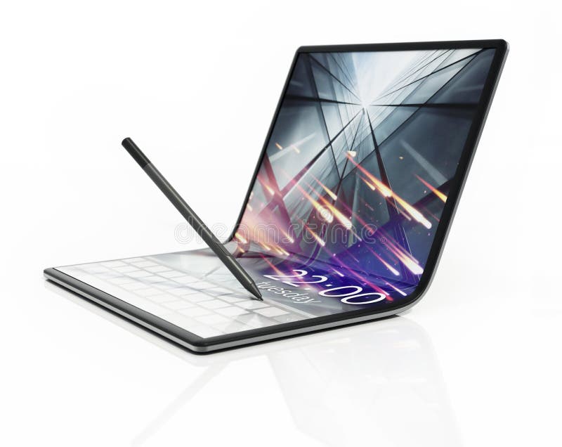 Foldable Tablet Stock Illustrations – 484 Foldable Tablet Stock ...