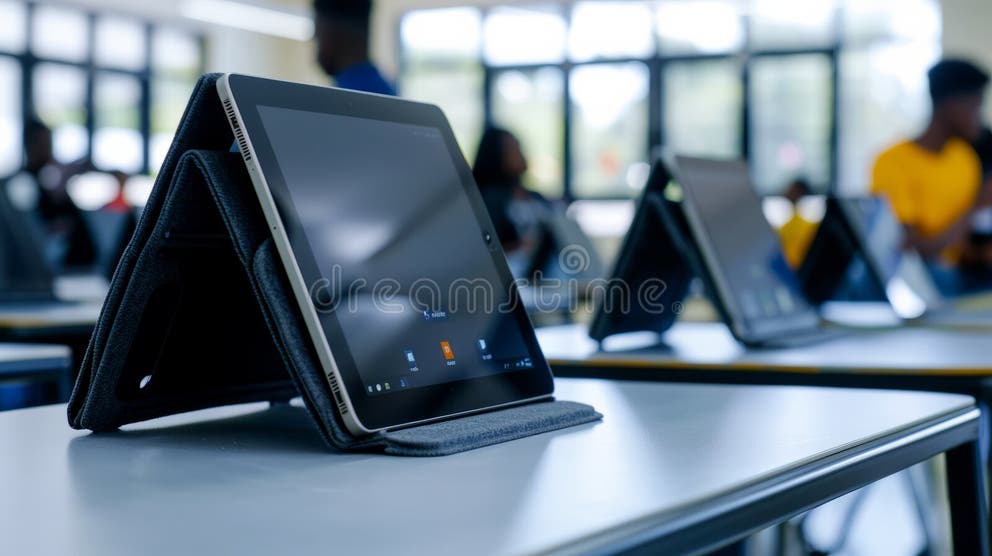 Foldable Tablet Stands for Easy Portability Stock Photo - Image of ...