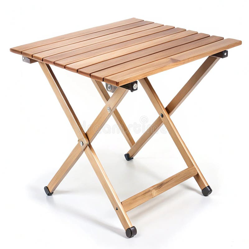 Foldable Teakwood Camping Table with Lightweight Design Stock ...