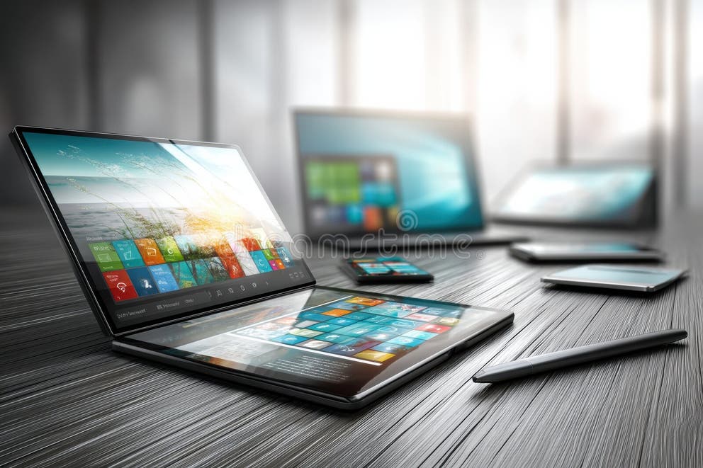 Foldable Touchscreen Tablet Transforms into Laptop in a Modern Tech ...