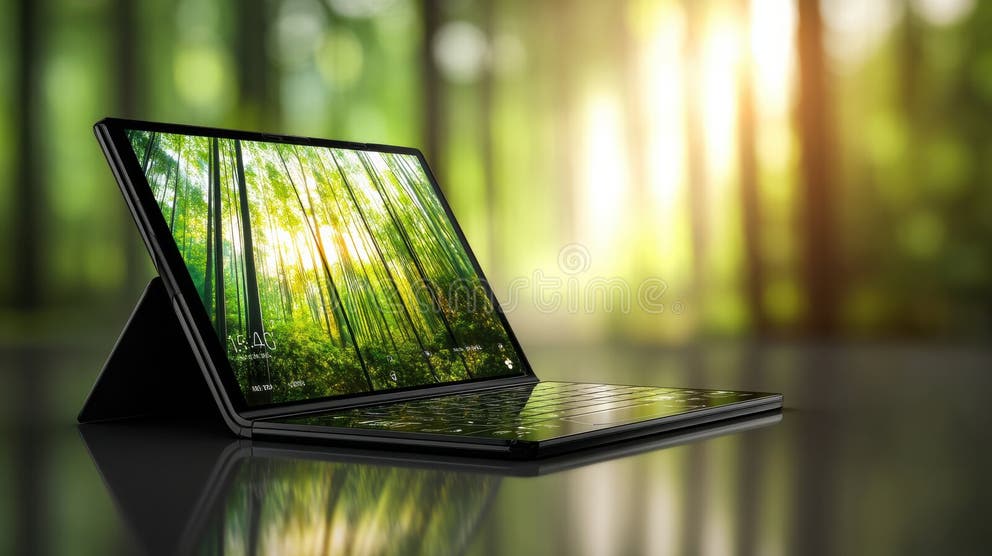 Foldable Touchscreen Tablet Transforms into Laptop in a Sleek Design ...