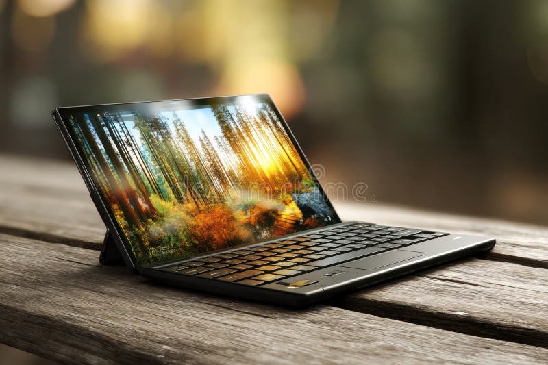 Foldable Touchscreen Tablet Transforms into a Laptop for Versatile ...