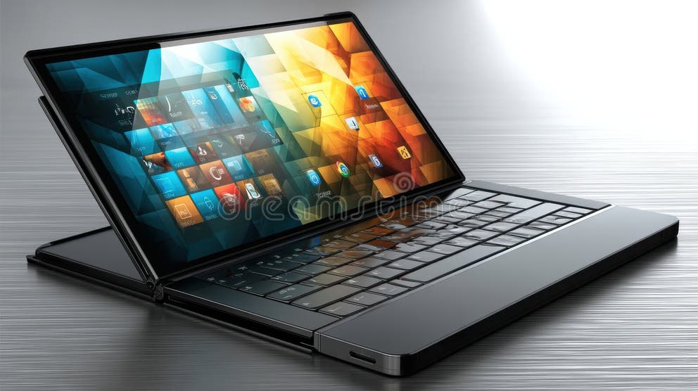 Foldable Touchscreen Tablet Transforms Seamlessly into Laptop with ...
