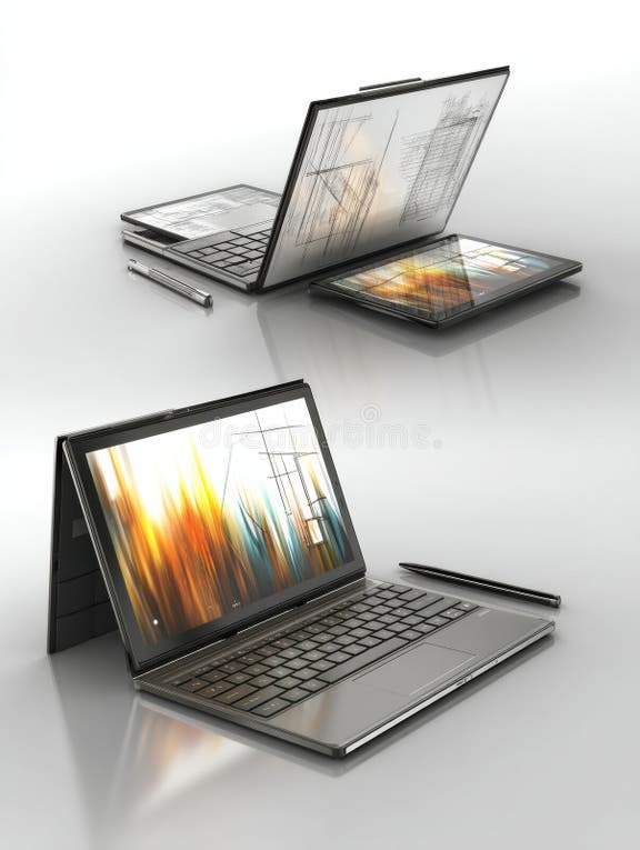 Foldable Touchscreen Tablet Transforms into Sleek Laptop in Modern ...