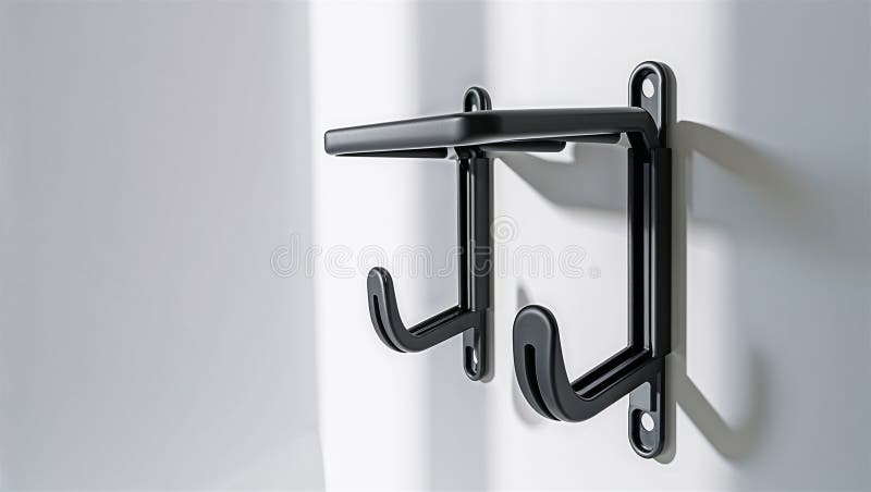 Photorealistic Image of a Foldable Wall Hook Rack in a Modern Studio ...