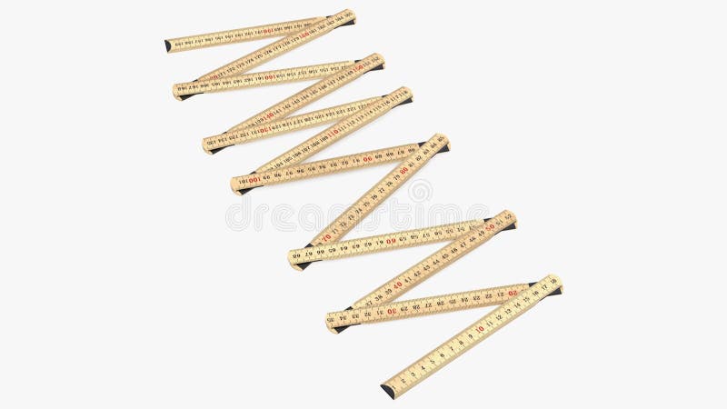 Foldable Wooden Measuring Ruler Tailor Craft Tool Stock Photo - Image ...