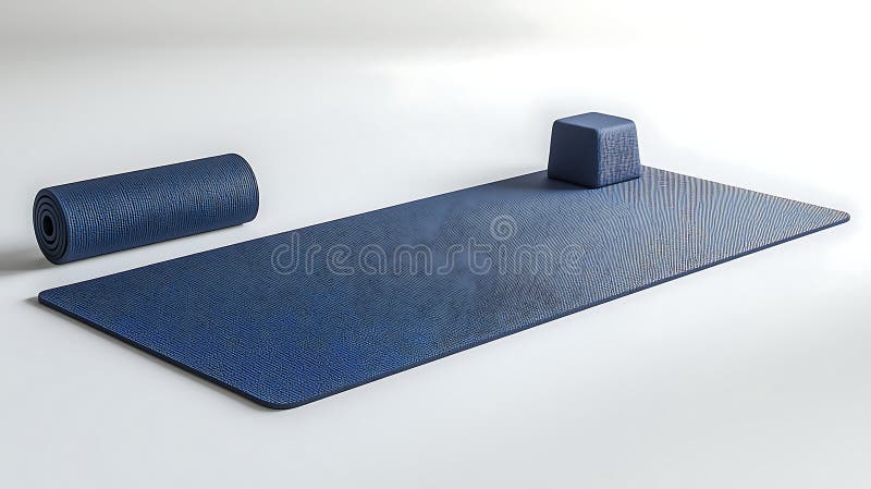 Foldable Yoga Mat with Alignment Guides, Perfect for Practice Stock ...