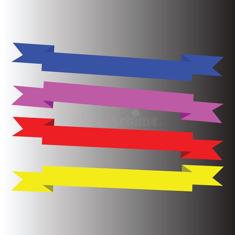 Folded banner stock vector. Illustration of frame, element - 53384982