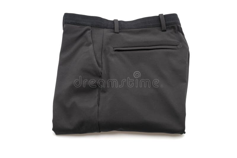 Folded black pants stock photo. Image of clothing, dressing - 160910032