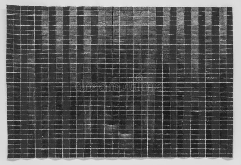 Folded Black Paper in 1024 Parts with White Background Stock Photo ...