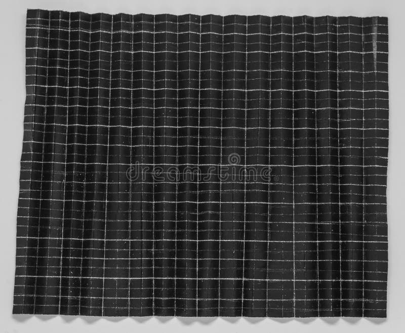 Folded Black Paper in 1024 Parts with White Background Stock Image ...