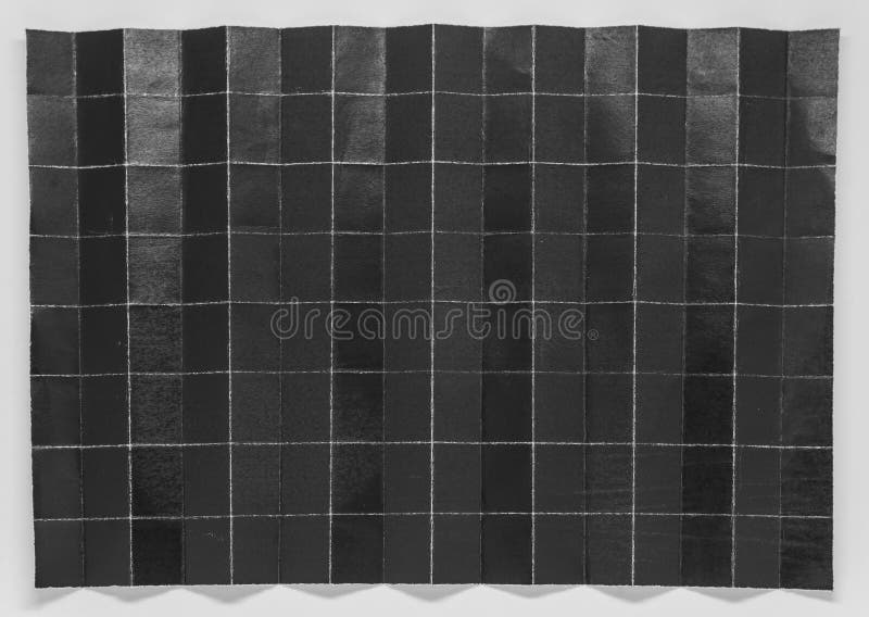 Folded Black Paper in 128 Parts with White Background Stock Image ...