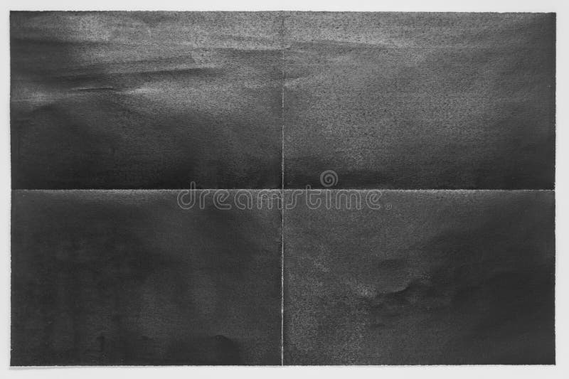 Folded Black Paper in 4 Parts with White Background Stock Photo - Image ...