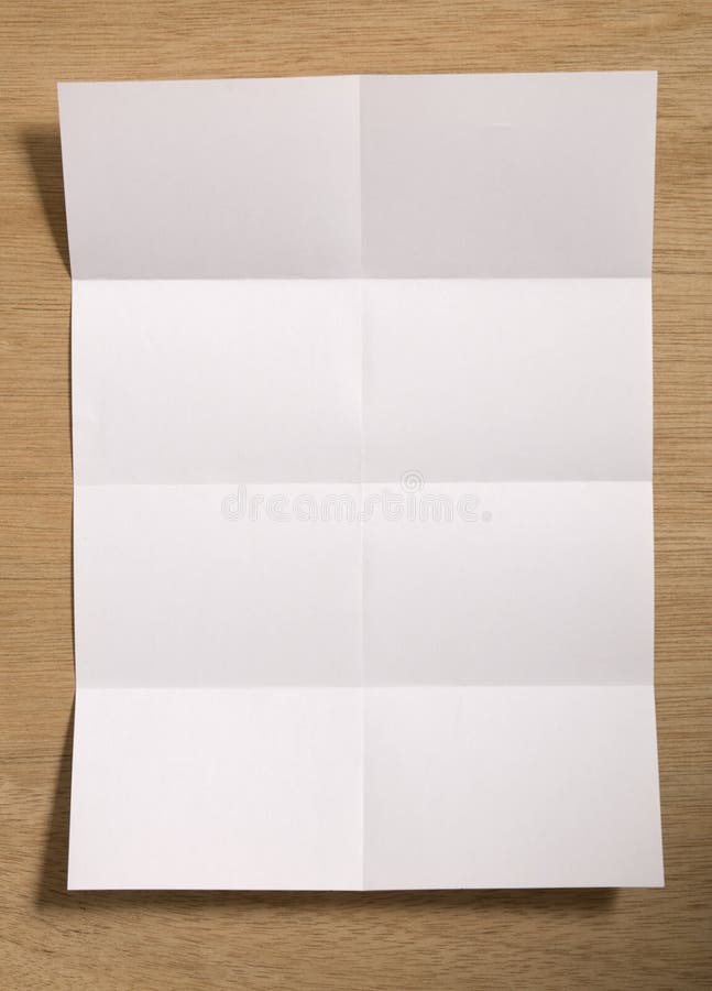 Folded Blank Paper stock photo. Image of shadow, textured - 21449926