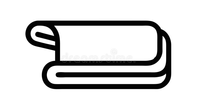 Folded Blanket Textile, Bedding Comfort Symbol, Vector Design ...