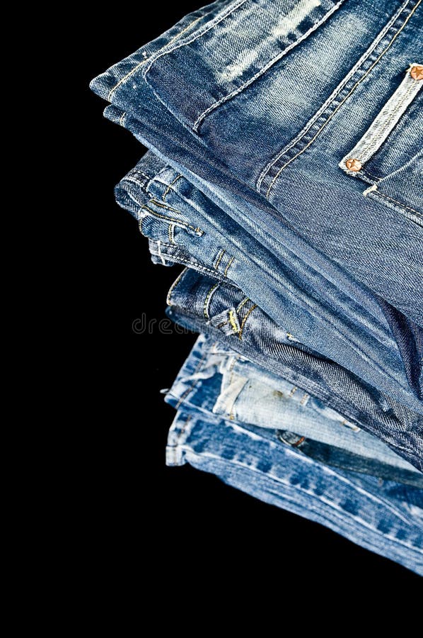 Folded denims stock photo. Image of fold, jeans, casual - 4475966