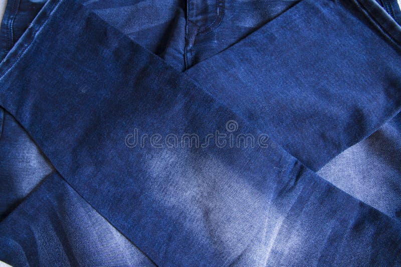 Folded Blue Jeans Pant Pattern Texture Background Stock Image - Image ...