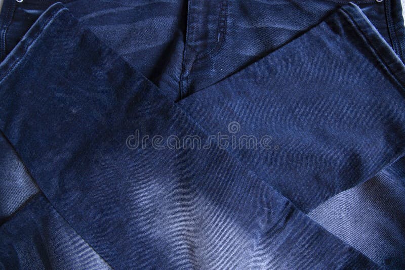 Folded Blue Jeans Pant Pattern Texture Background Stock Photo - Image ...