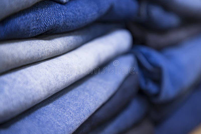Folded Blue Jeans Pant Pattern Texture Can Be Used As a Background ...