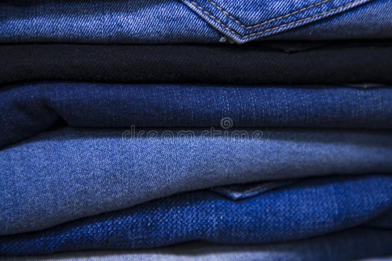 Folded Blue Jeans Pant Pattern Texture Can Be Used As a Background ...