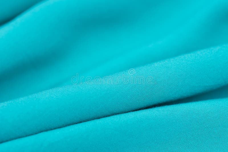 Folded Blue Textile Background Selective Focus Stock Image - Image of ...