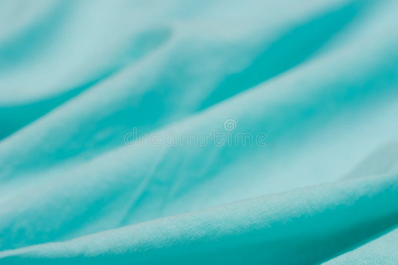 Folded Blue Textile Background Selective Focus Stock Image - Image of ...