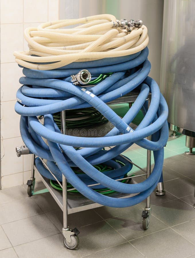 Folded Blue Thick Rubber Hose Stock Photos - Free & Royalty-Free Stock ...