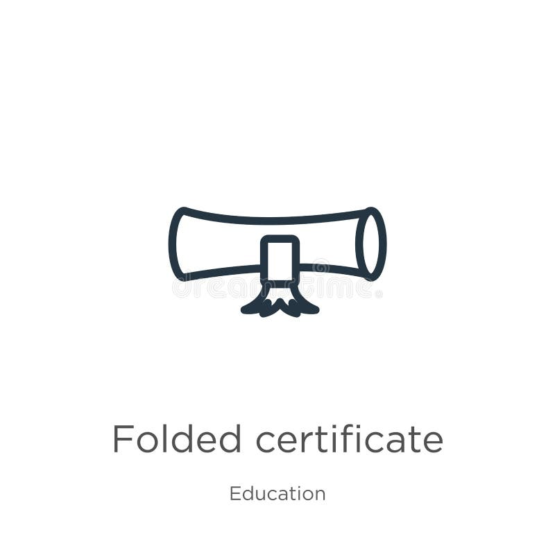 Folded Graduation Certificate Stock Illustrations – 284 Folded ...