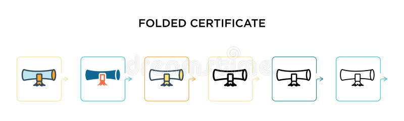 Folded Graduation Certificate Stock Illustrations – 325 Folded ...