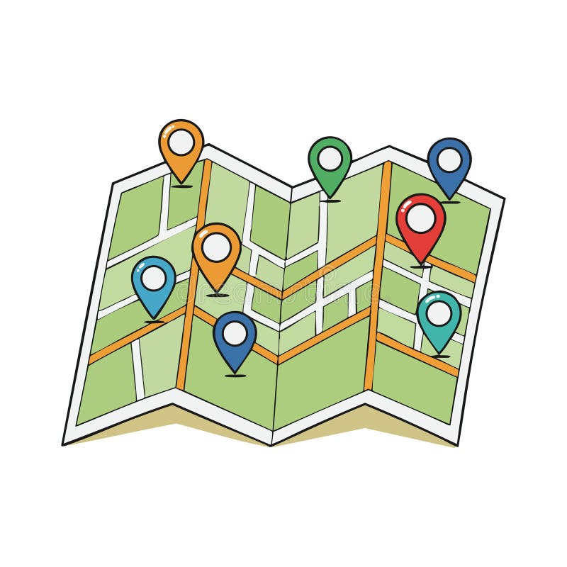 Navigation Route Map Concept Stock Illustrations – 53,087 Navigation ...